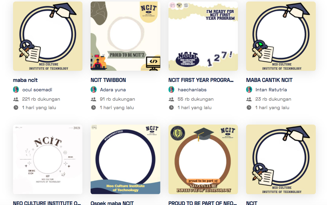 NCIT Adalah Neo Culture Institute of Technology, Ini Link Twibbon NCIT