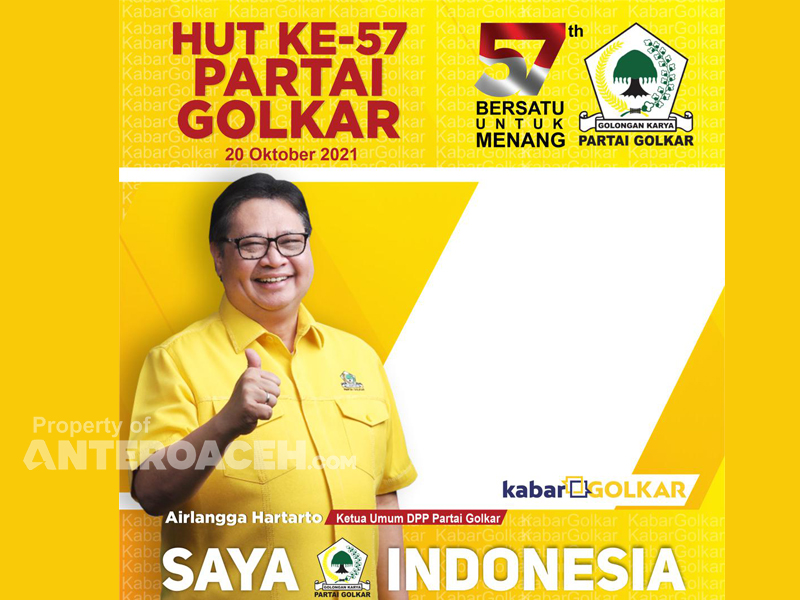 Twibbon HUT Golkar ke 57 tahun 2021