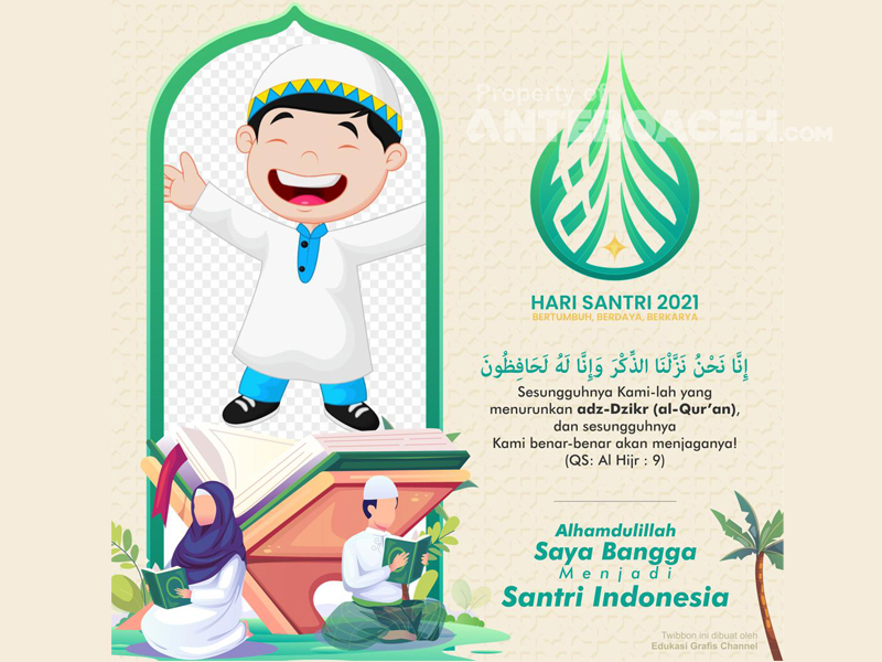 Pasang Twibbon Hari Santri 2021