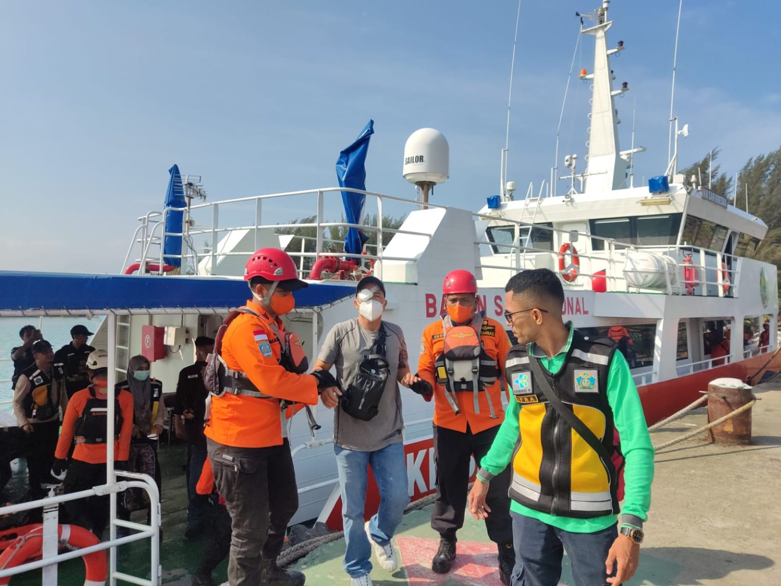 Basarnas Banda Aceh Evakuasi ABK Asal Filipina di Selat Benggala