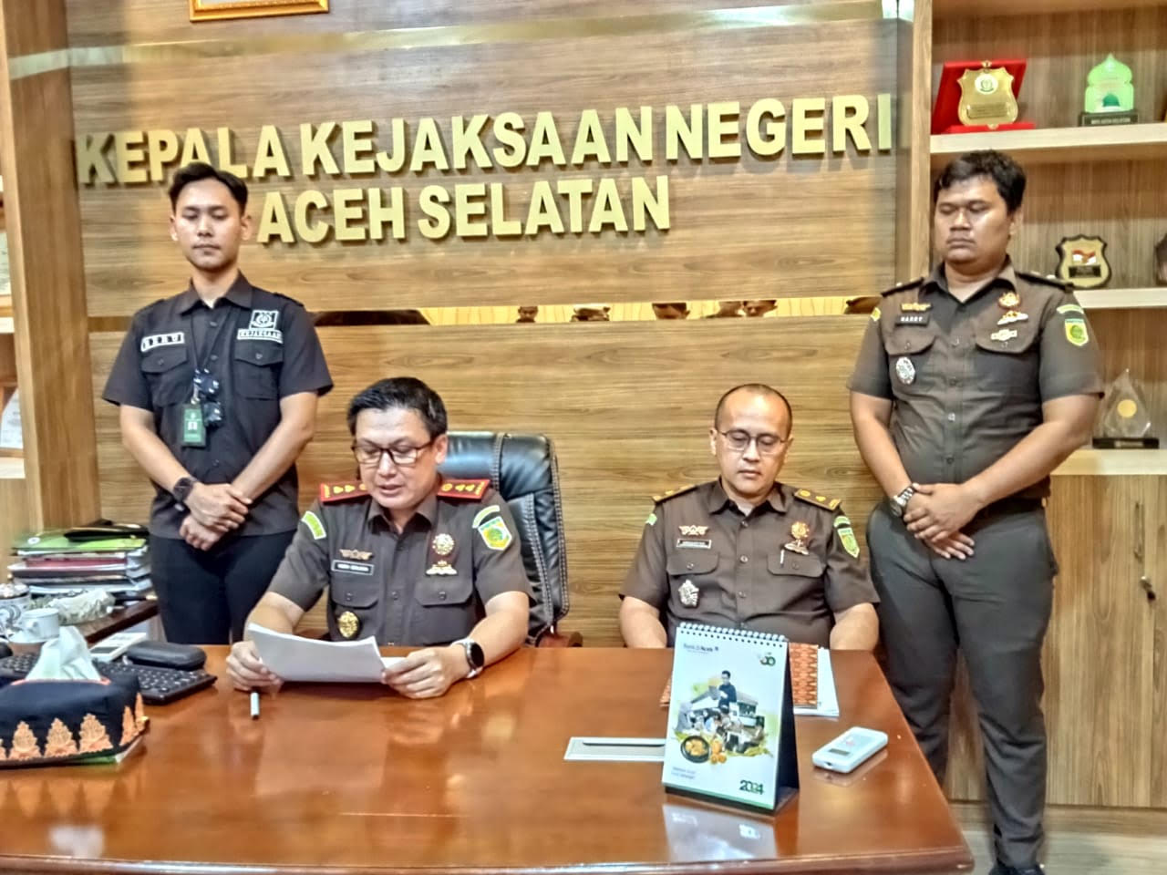 Kejari Aceh Selatan Tetapkan Dua Tersangka Dugaan Korupsi Dana Rehab Rumah