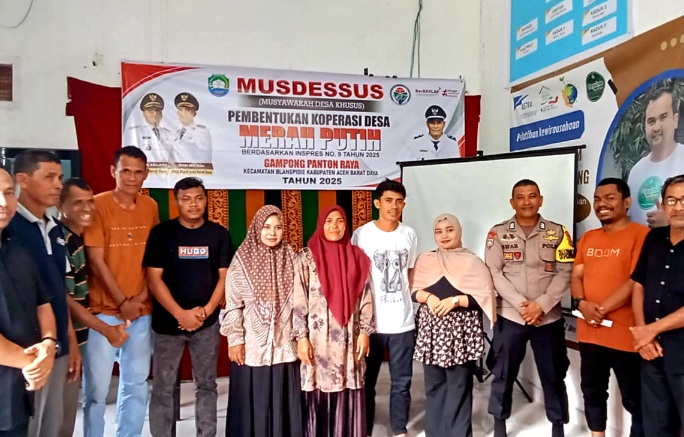 Pembentukan Koperasi Merah Putih Gampong Panton Raya Rampung, Nisa ...